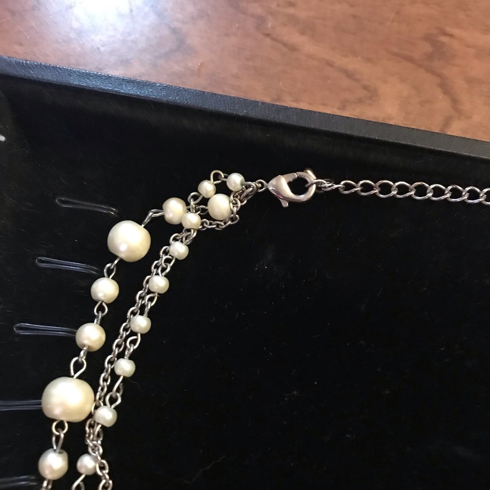 Heavy Pearls/Chains Necklace - Gem